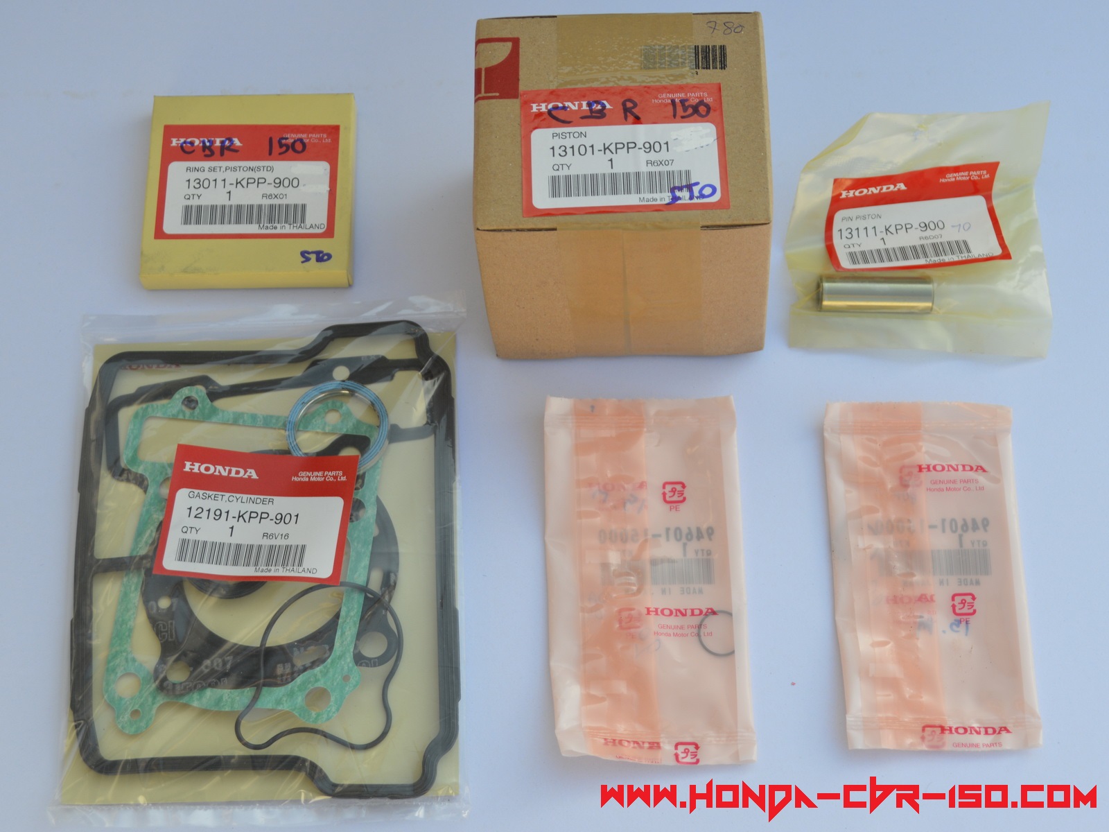 OEM & Genuine Honda CBR 150 piston ring kit, oversize set cylinder gasket